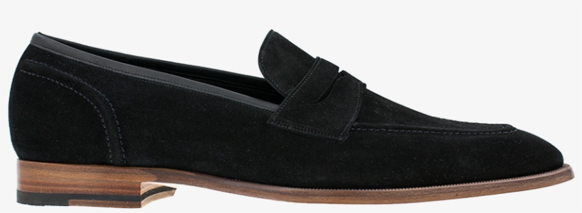 "capri" In Black Suede - Slip-on Shoe - 850x542 PNG Download - PNGkit