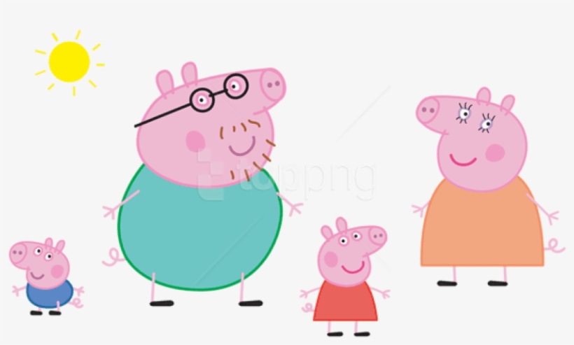 Free Png Download Peppa Pig Family Logo Transparent - Printable Peppa ...