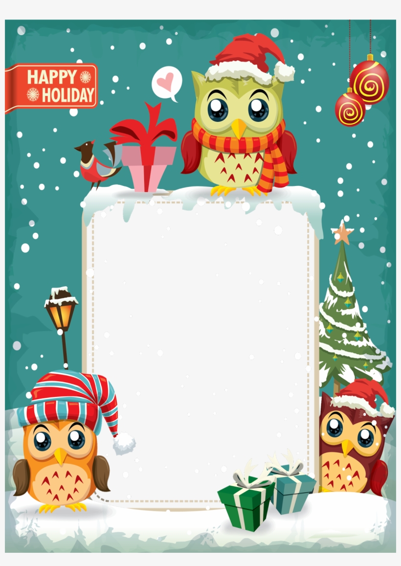 Cute Owl Borders And Frames