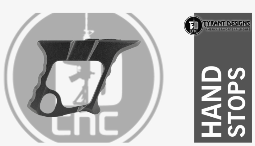 Tyrant Cnc Designs Hand Stop - Red Skeletonized Ar 15 Grip - 966x441 ...