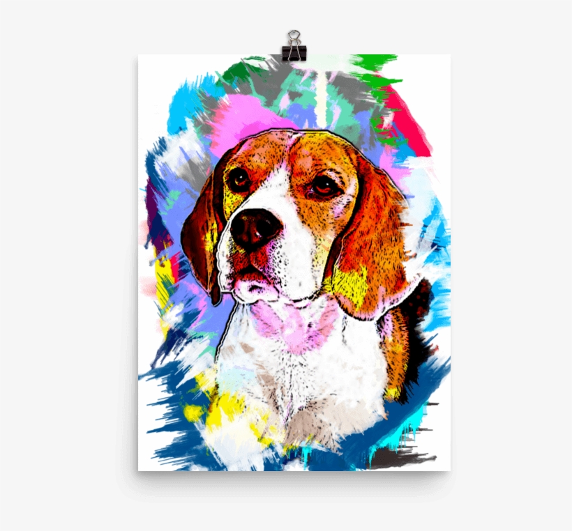 Beagle Artistic Photo Art Poster - Beagle Poster - 1000x1000 PNG ...