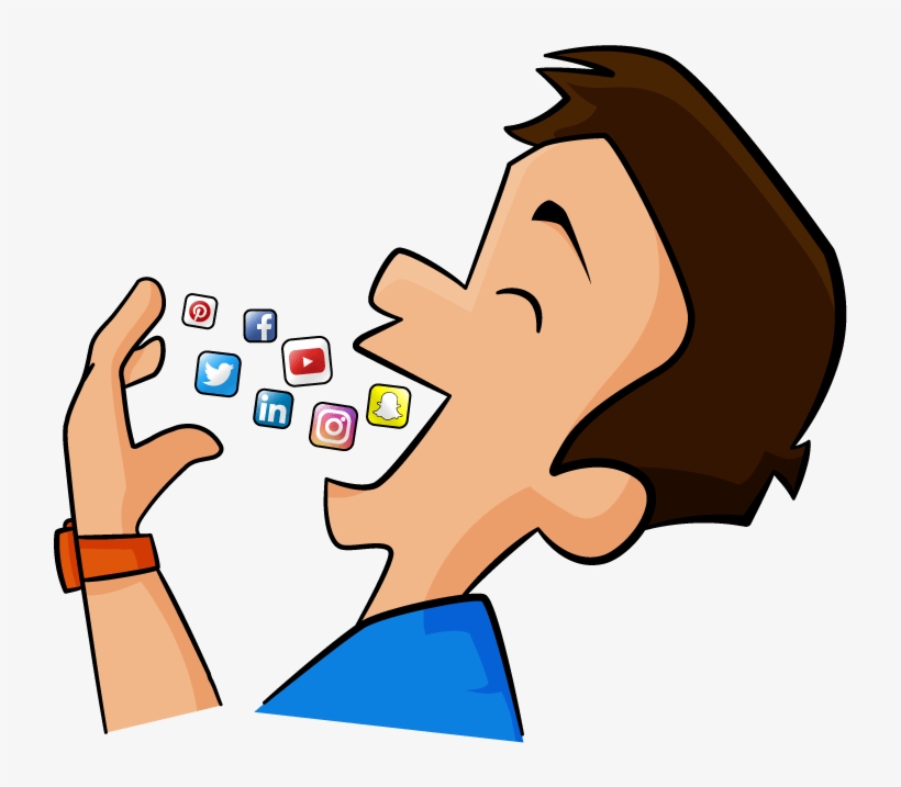 Dominando As Rede Sociais - Cartoon - 729x640 PNG Download - PNGkit