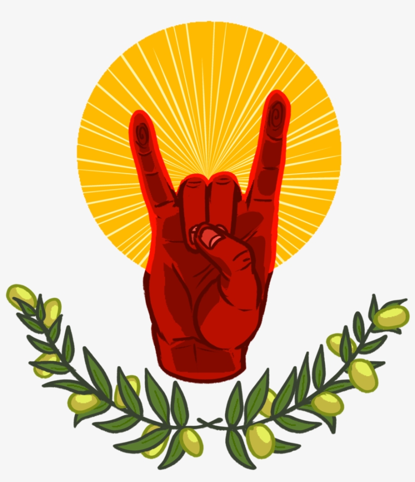 Mano Cornuto - Illustration - 1000x1145 PNG Download - PNGkit