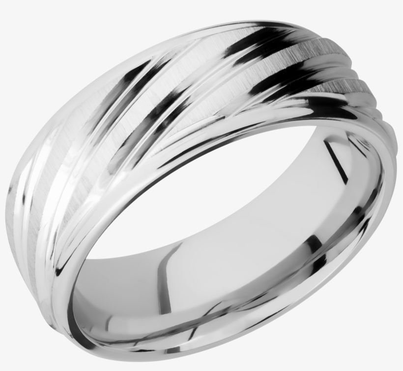 Cc8refdbstripe Cross Satin/polish - Titanium Ring - 1200x1048 PNG ...