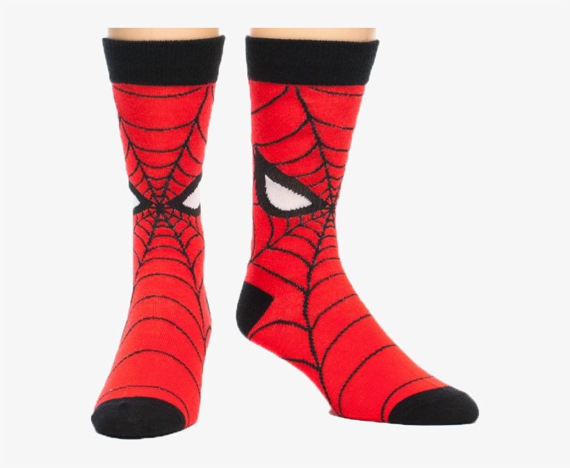 Spider-man Crew Socks - Spiderman Socks Png - 560x593 PNG Download - PNGkit