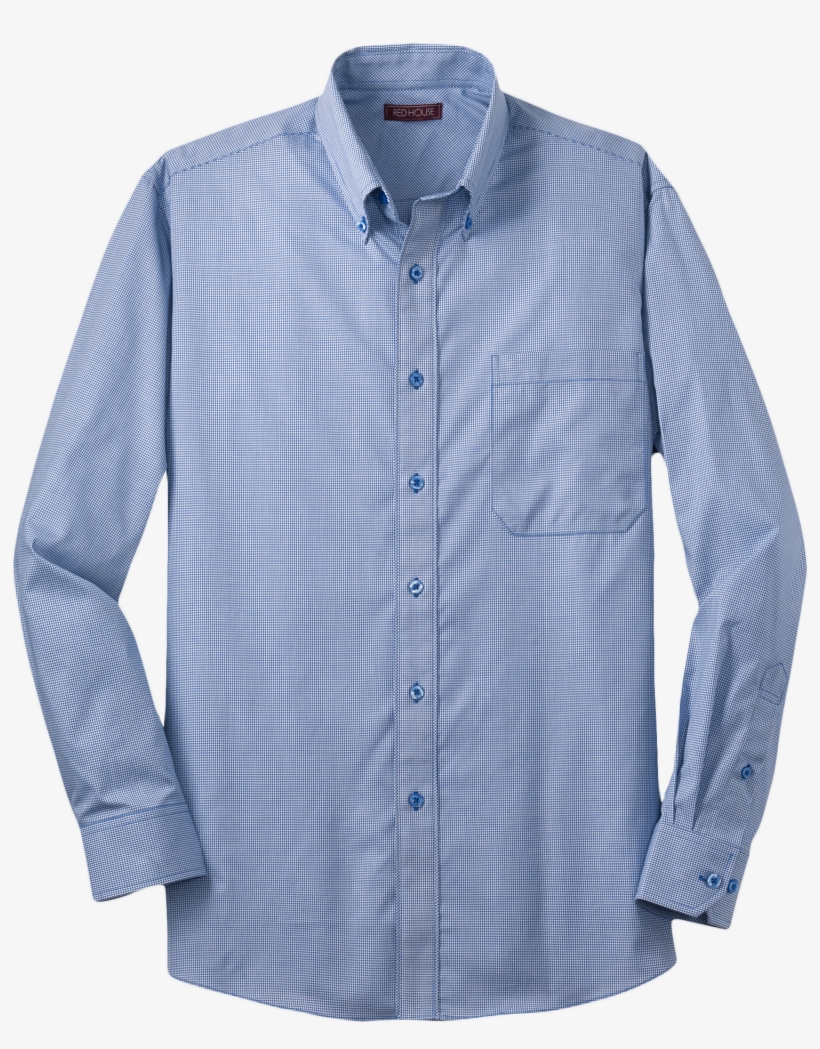 Mini Check Non Iron Button Down Shirt - Button Down Shirt Png ...
