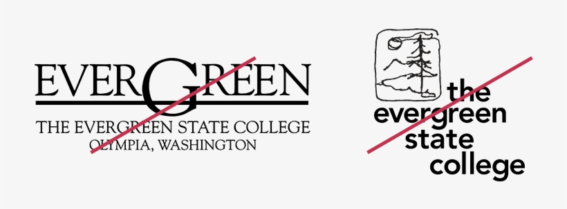 Banned Old Logos - Evergreen State College Logo - 800x222 PNG Download ...