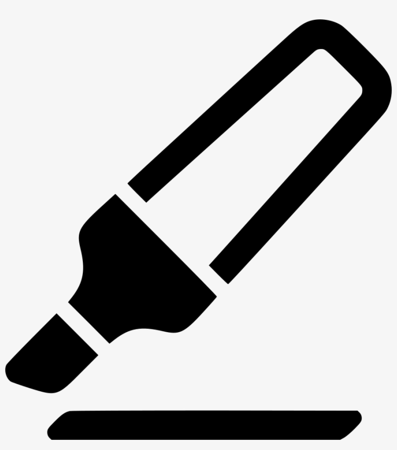 Highlighter Comments - Highlighter Icon Svg - 904x980 PNG Download - PNGkit