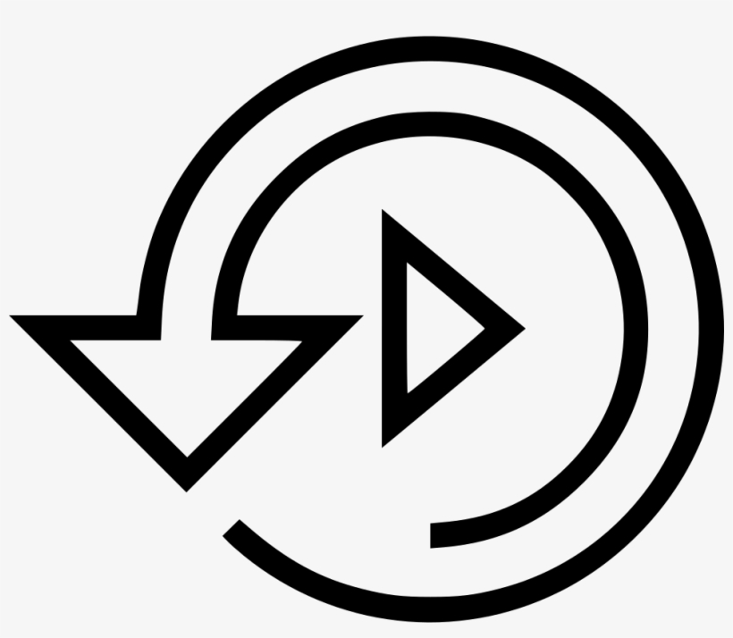 Replay Loop Play Audio Video Comments - Time Back Icon Png - 980x806 ...