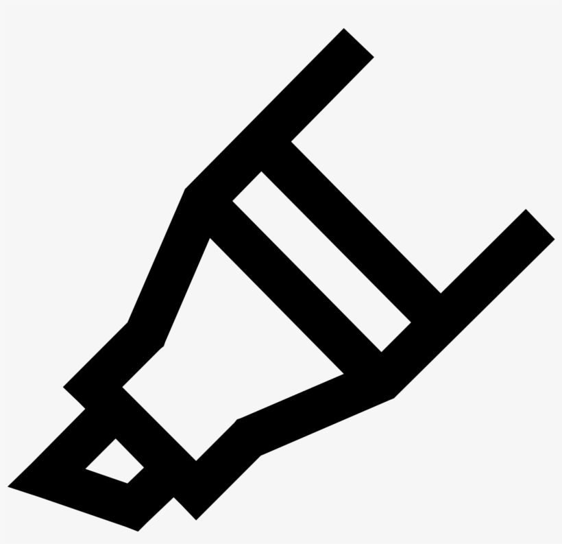 Chisel Tip Marker Icon - Paintbrush And Pen Icon - 1600x1600 PNG ...