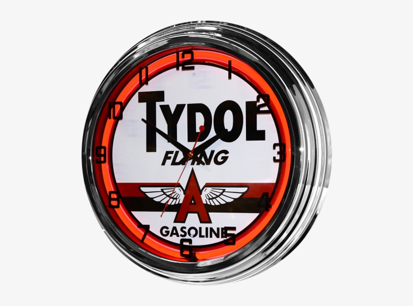 Download Transparent Tydol Neon Clock - Flying Gasoline - PNGkit