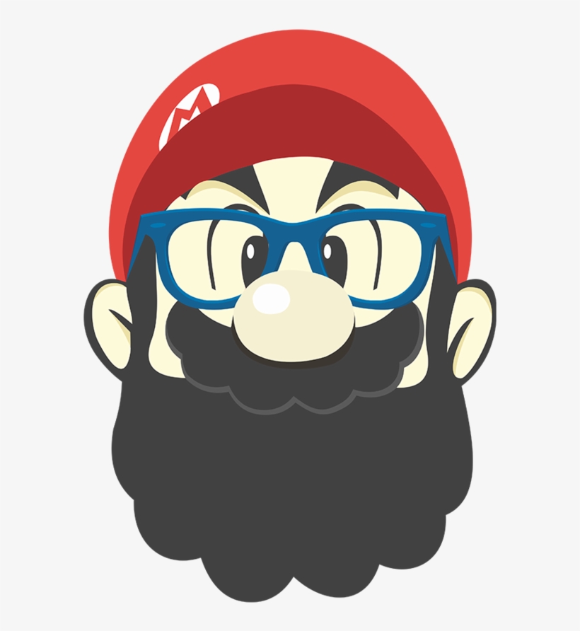 Mario Beard - 1024x887 PNG Download - PNGkit