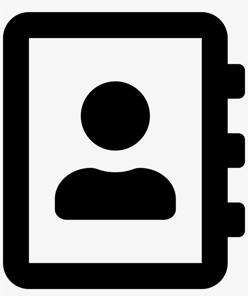 Open - Font Awesome Address Book - 2000x2286 PNG Download - PNGkit