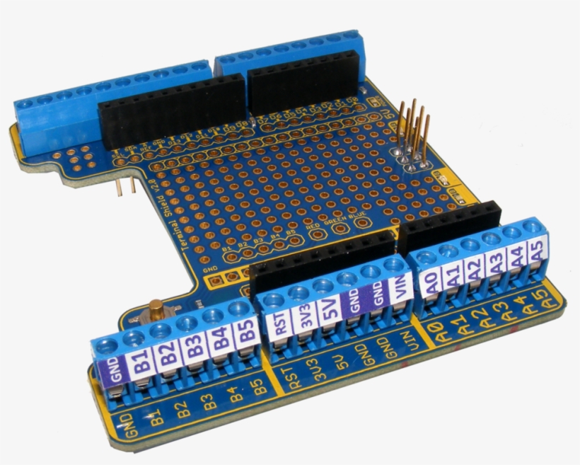 Terminal Shield For Arduino - Arduino Shield - 1024x749 PNG Download - PNGkit