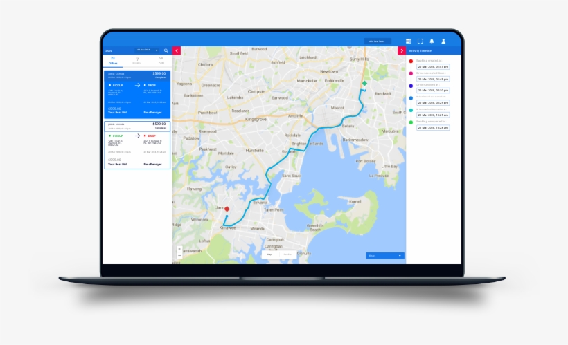 Uber For Kids Dispatcher Software - Map - 743x426 PNG Download - PNGkit