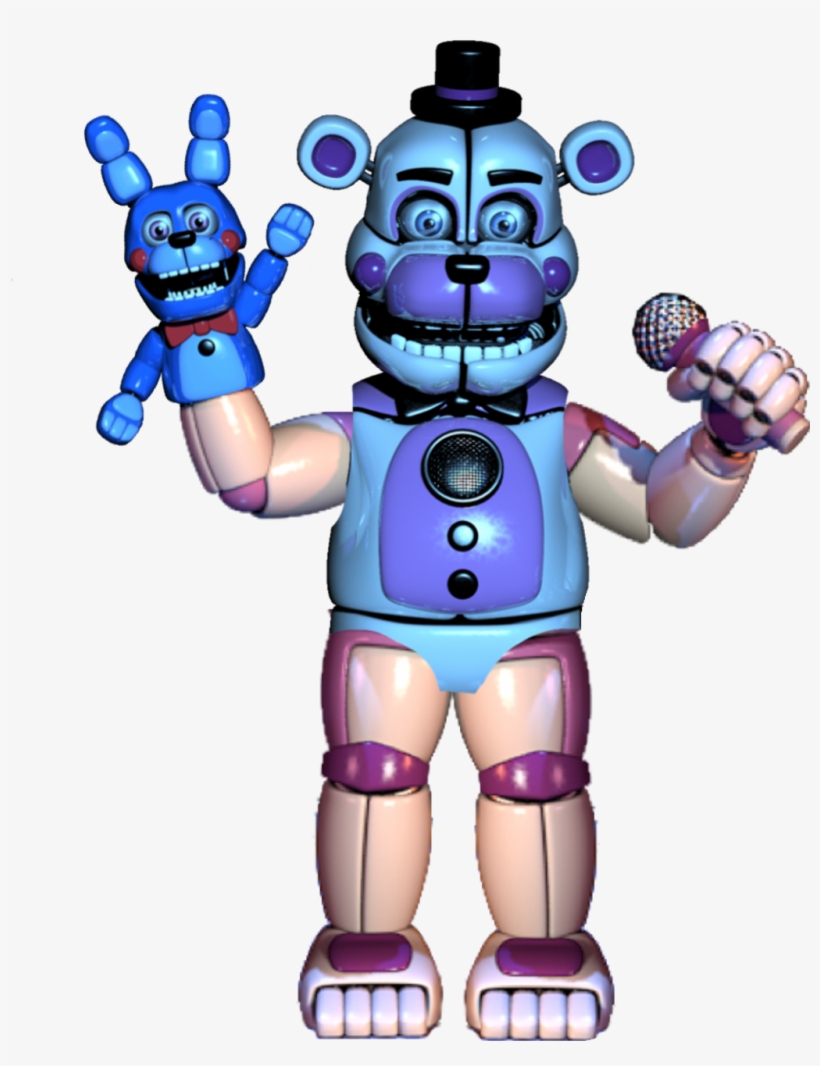 Download Transparent Fnaf Sticker - Funtime Freddy Full Body - PNGkit