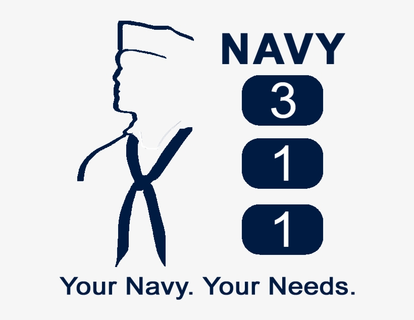 Click To View This Navy 311 Logo - Graphic Design - 600x570 PNG ...
