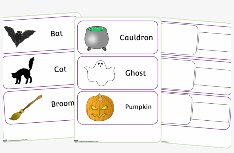 Halloween Words - Cartoon - 1000x667 PNG Download - PNGkit