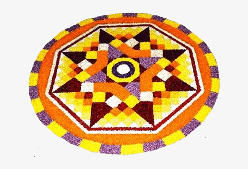 These Are A Few Flower Decorations Done During Onam - Kathakali Face ...