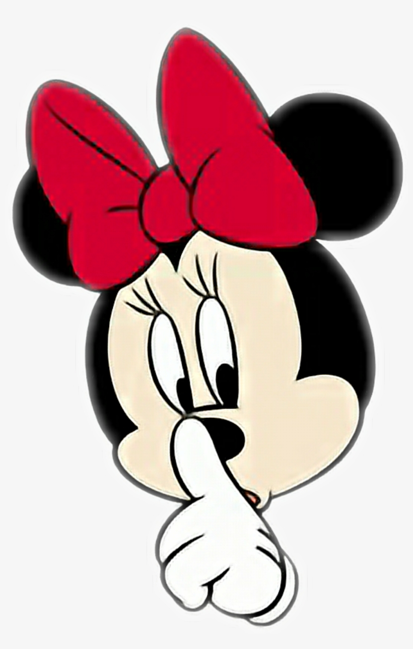 Shhh Sticker - Minnie Mouse Shh - 1024x1559 PNG Download - PNGkit