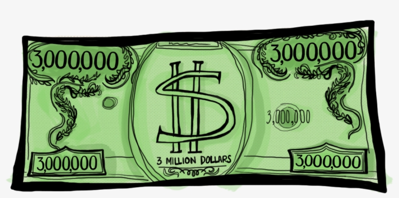 3 Mil Bill - Cash - 1296x1056 PNG Download - PNGkit