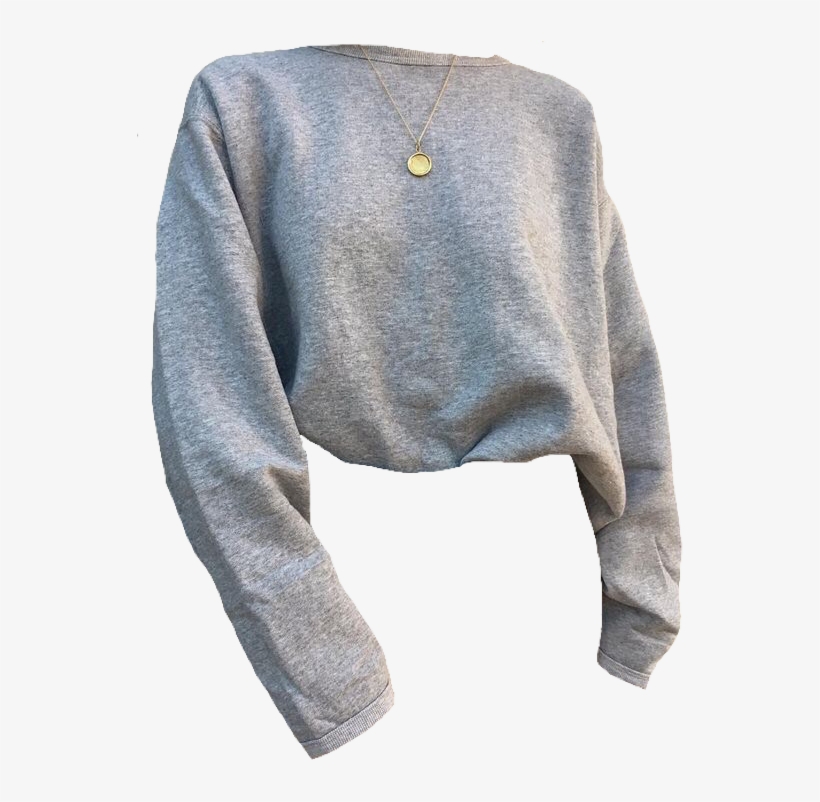 Grey Sweater Polyvore Moodboard Filler - Png Polyvore Sweater Grey ...