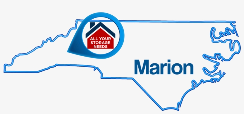 Marion-map - North Carolina - 1000x429 PNG Download - PNGkit