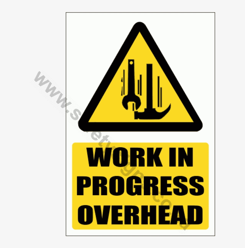Work In Progress Overhead Sign - Traffic Sign - 750x750 PNG Download ...