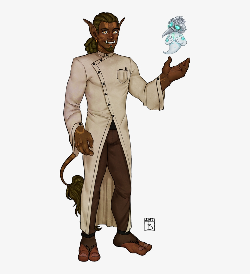 Gibbit In His Lab Wear With His Water Sprite - Costume - 428x817 PNG ...