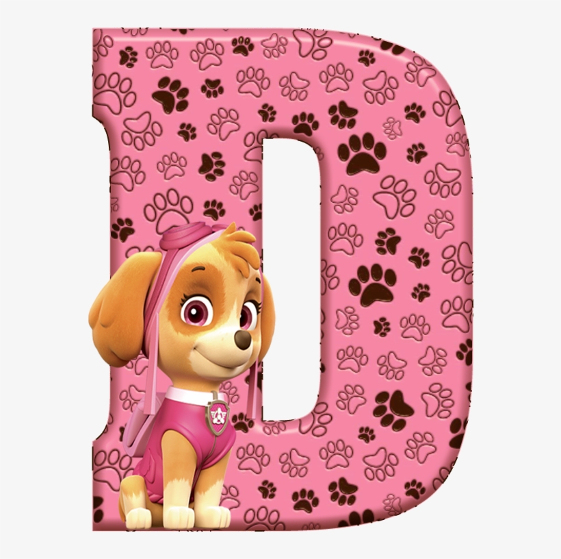 d* ** *de Alfabeto Decorativo - Paw Patrol Letters D - 564x736 PNG ...