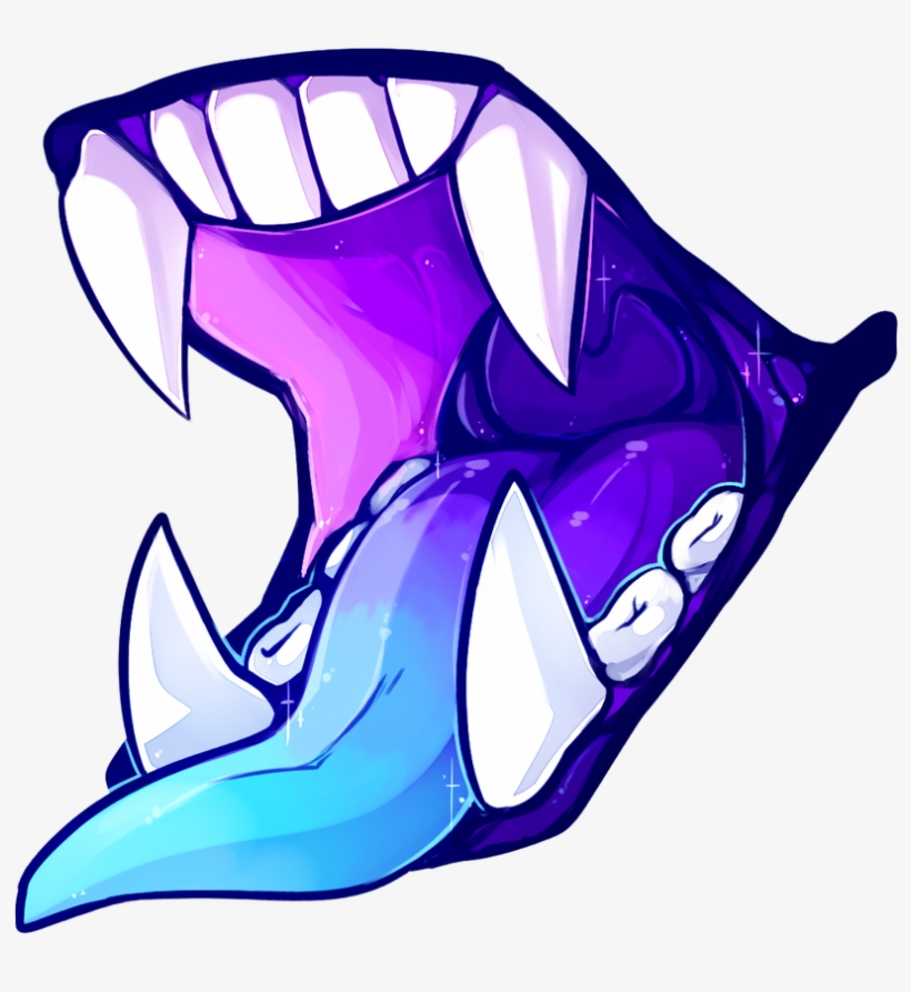 Monster Teeth Stickers - 894x894 PNG Download - PNGkit