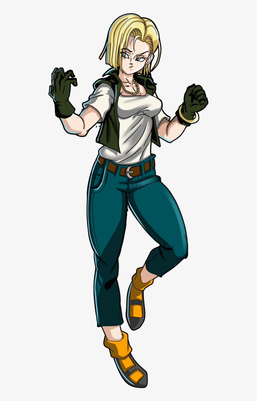 Android 18 By Imaginationclash - Cartoon - 611x1305 PNG Download - PNGkit