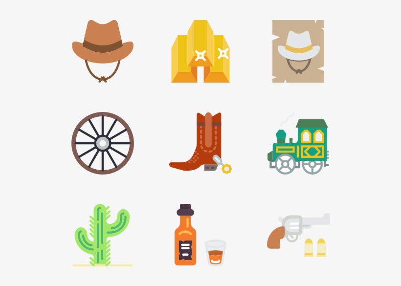 Wild West Collection - Western Icon - 600x564 PNG Download - PNGkit