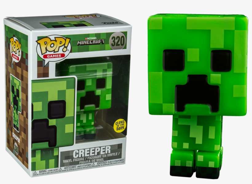 Minecraft Creeper Glow In The Dark Pop Vinyl Figure - Funko Pop ...