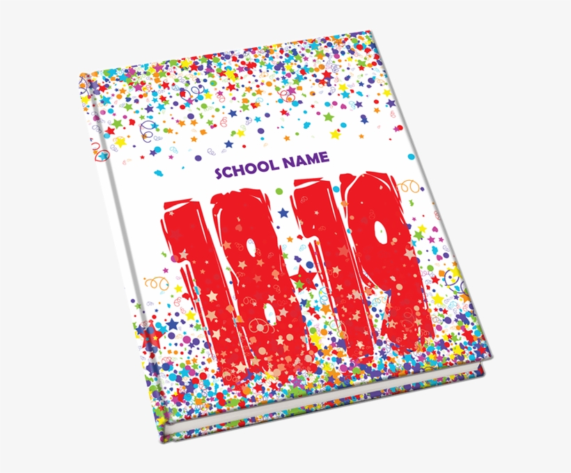 Confetti Celebration Yearbook Cover, Creative Yearbook - Yearbook ...