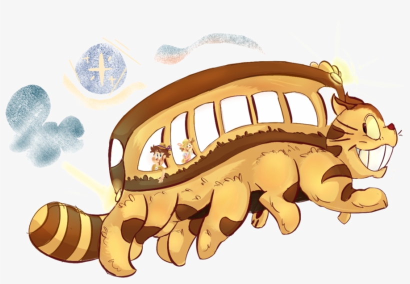 The Magical Catbus - My Neighbor Totoro Cat Bus Png - 1205x662 PNG ...