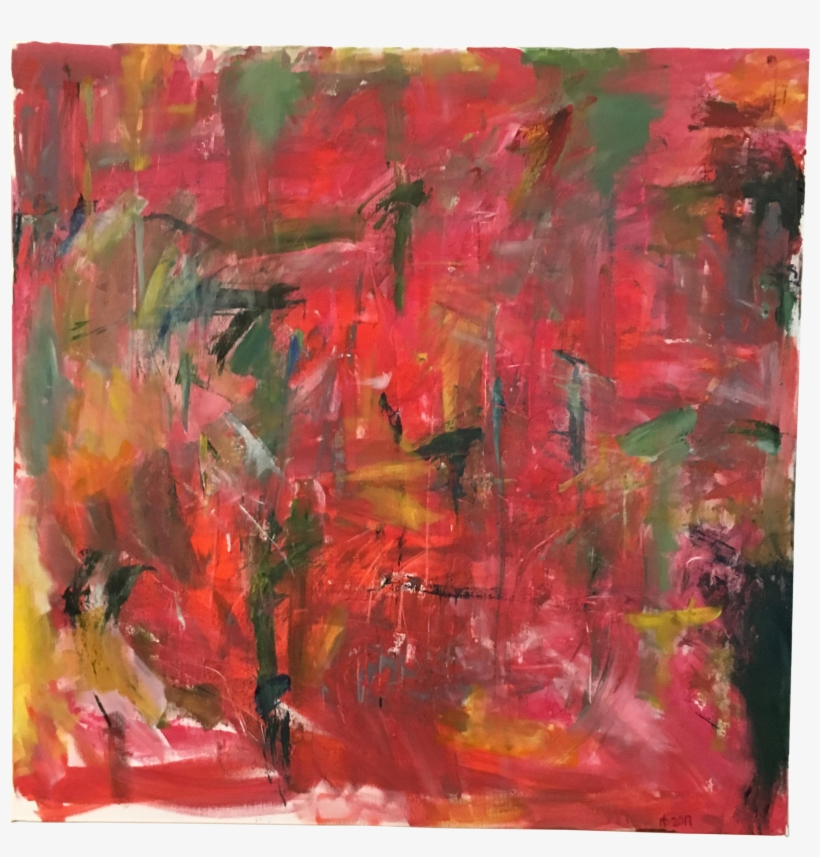 Royalty Free Stock Abstract Big Red Painting Chairish - Modern Art ...