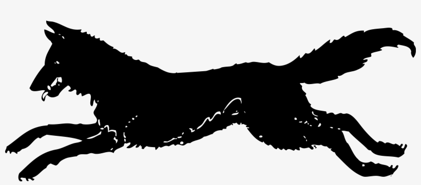 Clipart Info - Running Wolf Vector Png - 640x320 PNG Download - PNGkit