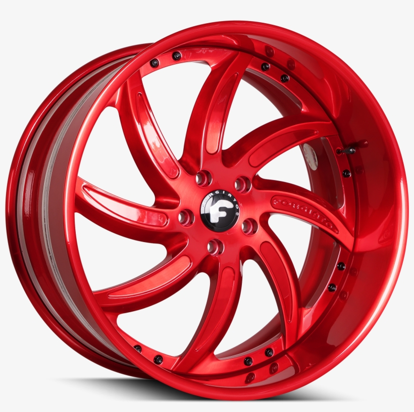 Download Transparent Red Forgiato Rims - PNGkit