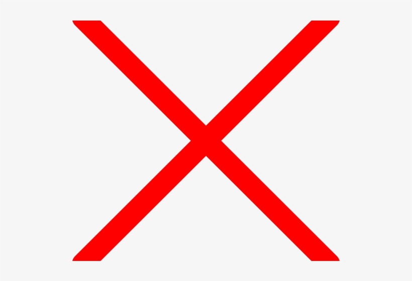 Red Cross Clipart Large Cross - Big Red X No Background - 640x480 PNG ...