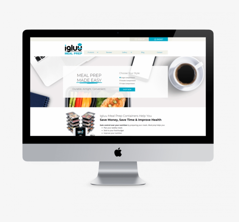 Igluu Meal Prep - Websites Design - 1030x909 PNG Download - PNGkit