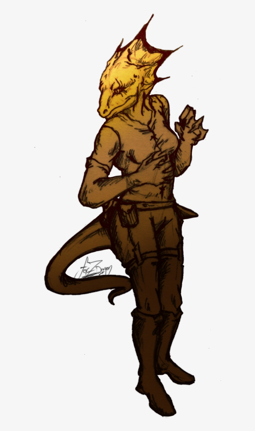 Dragonborn Drawing Archer - Lotho Minor Junker - 602x1325 PNG Download ...