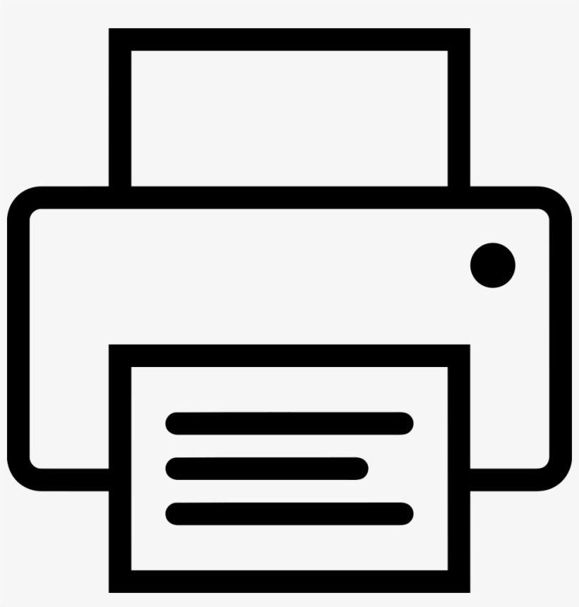 Download Transparent Png File - Print Icon Free - PNGkit