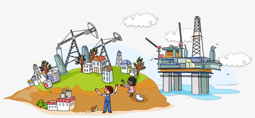 Petroleum Engineering Cartoon - Cartoon - 1024x499 PNG Download - PNGkit
