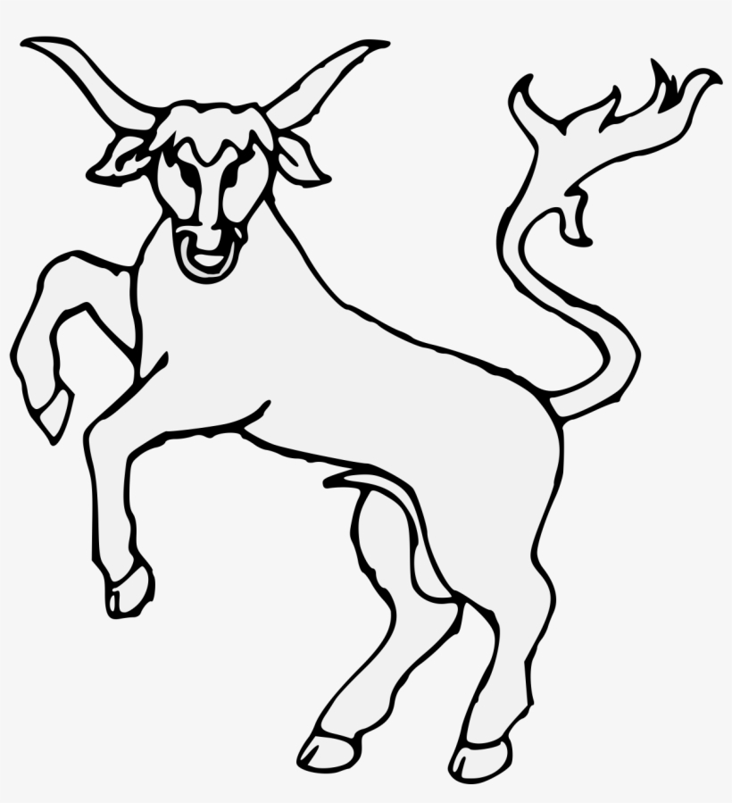 Bull Rampant Guardant Ringed - Illustration - 1237x1302 PNG Download ...