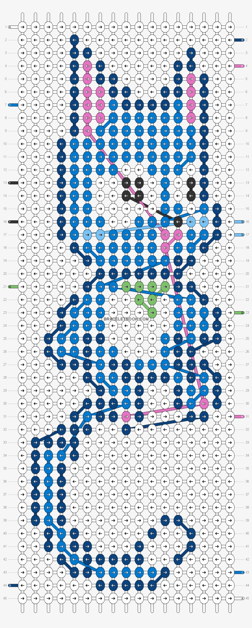 Alpha Pattern - Bts Alpha Bracelet Pattern - 1000x2412 PNG Download ...