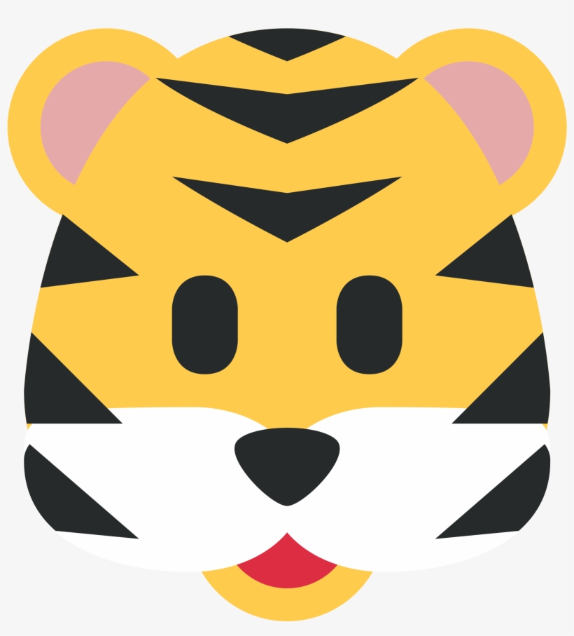 Tiger Face Sticker By Twitterverified Account - Tiger Face Emoji ...