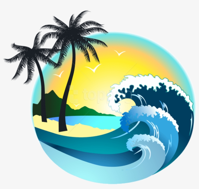 Free Png Download Summer Sea Decor Clipart Png Photo - Beach Wave Wave ...