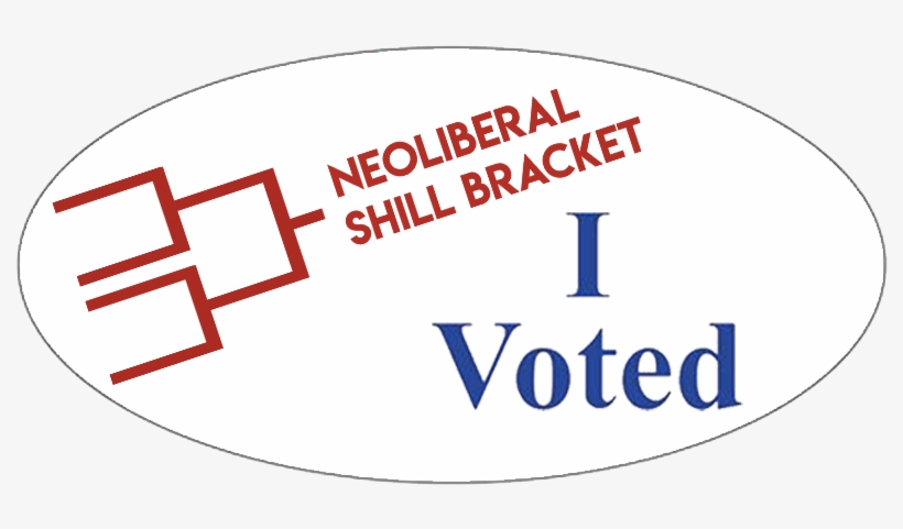 "i Voted" Shill Bracket Sticker The Neoliberal Project - Voted Sticker ...