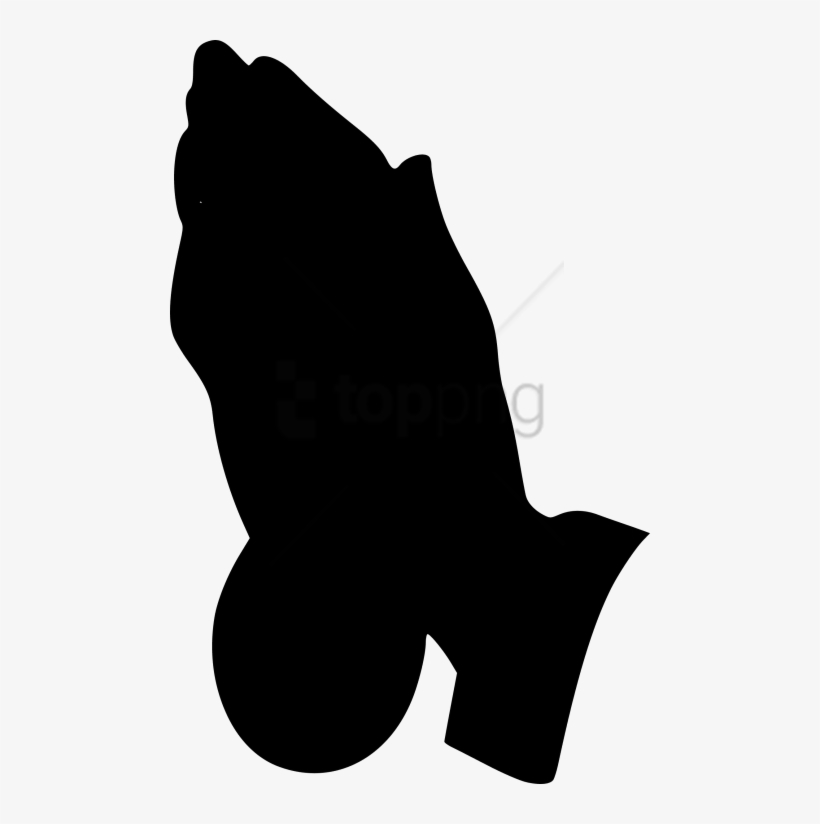 Free Png This Free Icons Design Of Praying Hands Silhouette - Praying ...
